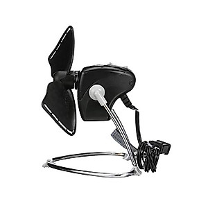 Caframo Chinook, 2-Speed Desk Fan, Cage Free, Easy To Clean Soft Blades, Canadian Made, 8.8" Blade, 707CHBBX, Black