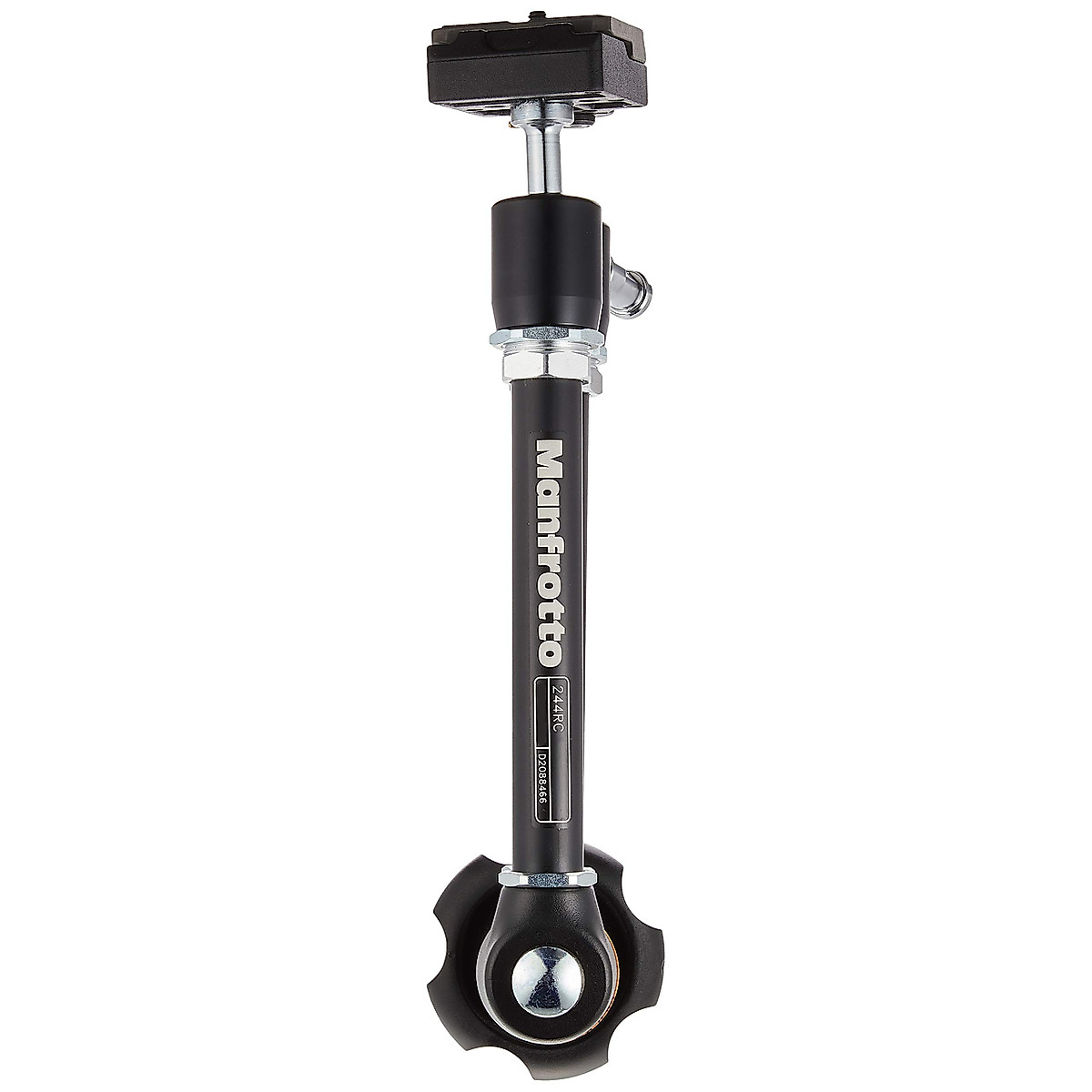 Manfrotto 244RC Variable Friction Magic Arm Quick Release (Black) & 035RL Super Clamp with 2908 Standard Stud - Replaces 2900 - Black