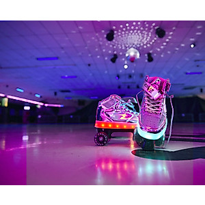 CHICAGO Skates Pulse Light Up Quad Skates, Women's Adult Sizes