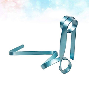 1pc Iron Decoration Rack Suspension Holder Decorative Home Bracket Floating Bottle for Ribbon Wine Novelty Suspended Office Rope Stand Table Silk Sky-blue