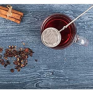 HIC Kitchen Snap Ball Tea Infuser, 18/8 Stainless Steel, For Loose Leaf Tea and Mulling Spices