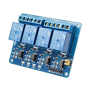 Gump's grocery 5V 4 Channel Relay Module with Optocoupler for Arduino UNO R3 MEGA 2560 1280 DSP ARM PIC AVR STM32 Raspberry Pi