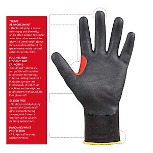 Honeywell Safety Products CoreShield, 13 gauge HPPE white liner, nitrile micro-foam grey coating, A2/B