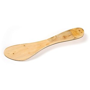 Nordic Art Store Butter Knife with Mosaic Handle, Wooden (Juniper), 6.7 Inch