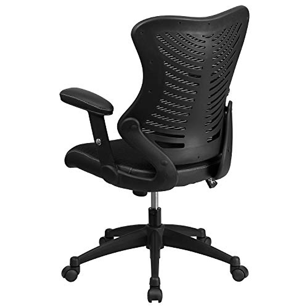Flash Furniture Kale High Back Designer Black Mesh Executive Swivel Ergonomic Office Chair with Adjustable Arms