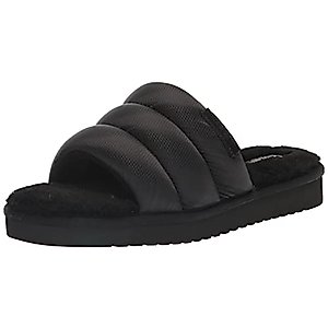 Koolaburra by UGG Men's Rommie Nylon Slipper, Black, 9
