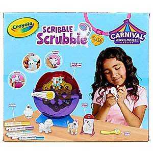 Crayola Scribble Scrubbie Pets Carnival Playset, Pet Grooming Toy, Animal Toys for Girls & Boys, Gift for Kids, Ages 3+
