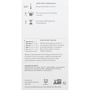 Tazo Black Tea, Organic Peach Cobbler, 20 ct