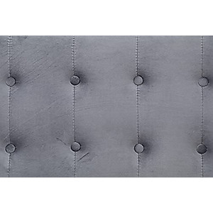 Kingway SF-6005 Convertible Futon, Velvet Couch Sofabed, L76,W37.8,H22.8, Gray Sleeper