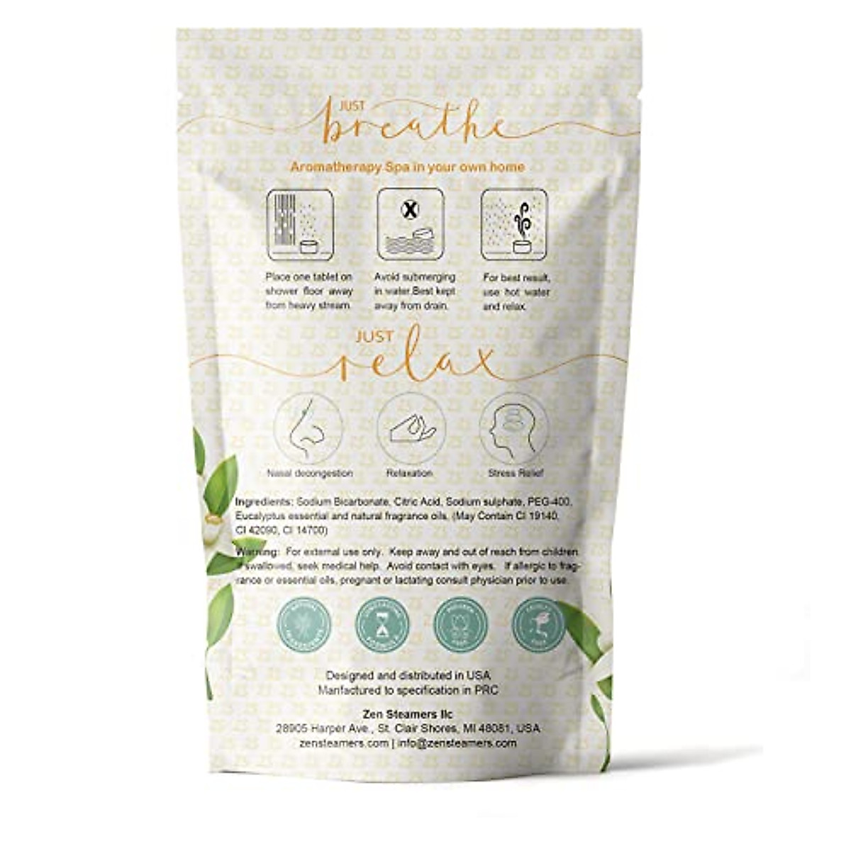 Zen Steamers - INVIGORATE Citrus Shower Steamers - Aromatherapy (Pack of 15) Extra Large Shower Bombs with Essential Oils