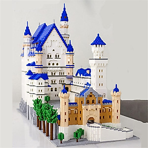 SXPC World Famous Architecture Swan Stone Castle Model (11810pcs) DIY Micro Building Blocks Mini Bricks Toy for Kids and Adults