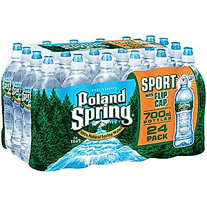 Poland Spring Water ,Sport with Flip Cap 23.7 Oz ( Pack of 24 )