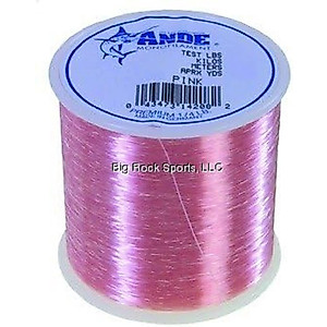 Ande A14-100P Premium Monofilament, 1/4-Pound Spool, 100-Pound Test, Pink Finish