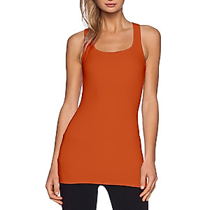 TAIPOVE Racerback Basic Cotton Long Tank Tops Sleeveless Yoga Gym Shirt for Women Layering Camisole Summer 3packs