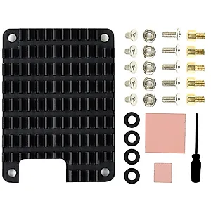 Dedicated Aluminum Heatsink Compatible with Raspberry Pi Compute Module 5 (CM5) / Compute Module 4 (CM4), CM4/ CM5 Heatsink with Screws and Thermal Tapes