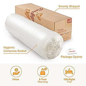 Maxzzz Mattress Topper Full, 3 Inch Memory Foam Bamboo Charcoal & Copper Dual Side Mattress Topper, Foam Topper with Breathable Removable Cover, Ventilated & CertiPUR-US Certified Bed Topper