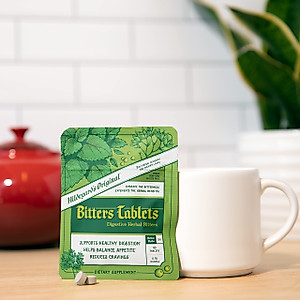 Hildegard's Original Bitters Tablets: Herbal Remedy for Fasting Support, Kidney Liver Cleanse Detox & Repair, Heartburn, & Digestion Supplements