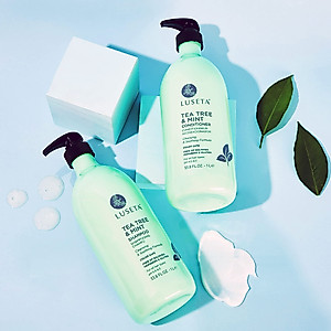 Luseta Tea Tree and Mint Shampoo Cleansing for All Hair Types Nourish Scalp 33.8 Oz