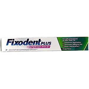 Fixodent Plus Denture Adhesive Cream Scope Flavor - 2 oz, Pack of 3