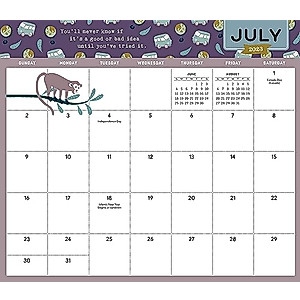 Go with the Flow: A Magnetic Monthly Wall Calendar 2023: Perfect for a Fridge, Wall, or Desk