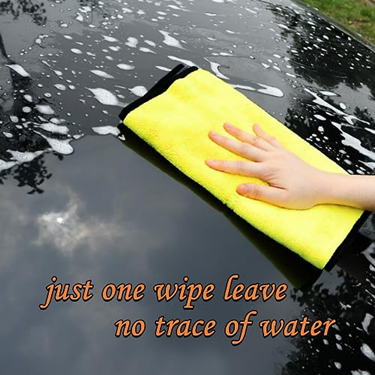 Microfiber Towels for Cars - Car Cleaning Cloths Ultra Absorbent & Soft | Microfibre Cloth for Car Moto Cleaning Detailing Polishing Drying, Multi-Color(15.8X 11.8iInch/8Pack)