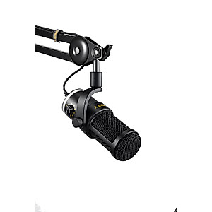 Deity VO-7U Boom Arm Kit USB Dynamic Podcast Microphone with RGB Lights for Game Podcast Stream YouTube (Black)