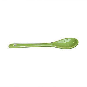 Xmomx 6 pcs Porcelain Egg Spoons Tea Spoon Ceramic Spoons 4.7 inch Coffee Dessert Yogurt Tea Milky Green