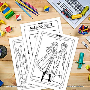 Disney Frozen 2 Anna and Olaf 32-Page Coloring and Activity Book with Puffy Stickers 45823, Bendon