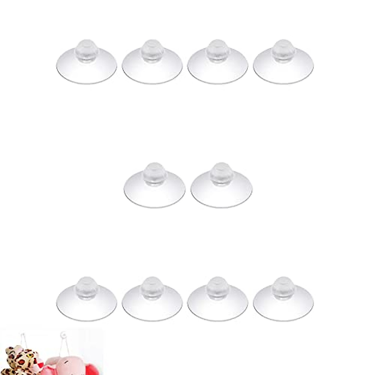BOYIDEW Anti-Collision Suction Cups Glass Top Table Suction Cups Mini Sucker Hanger Pads 20mm 10Pcs