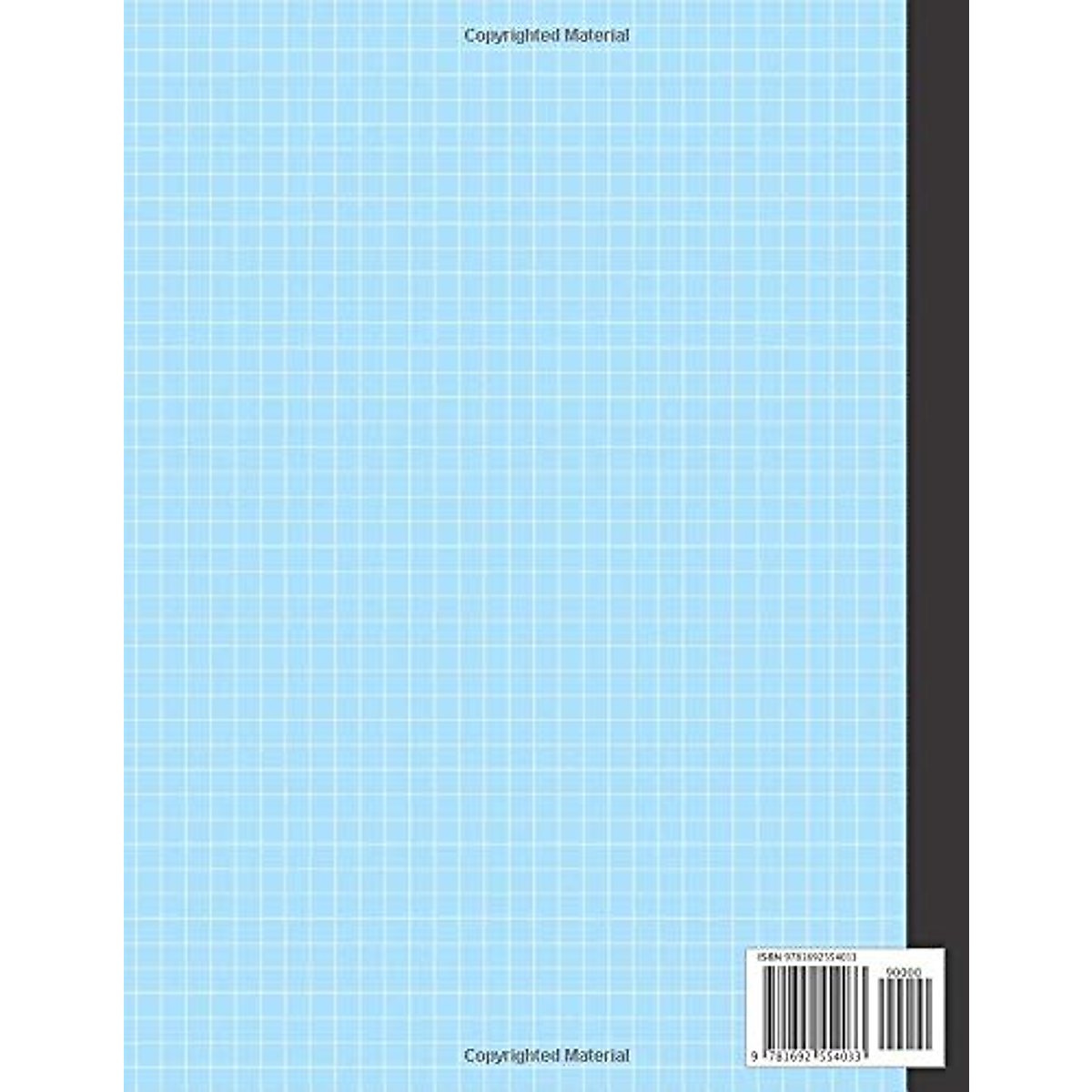 Graph paper Composition Notebook: Grid Paper Notebook | Quad Ruled | 100 Pages | 8.5 x 11" | Blue