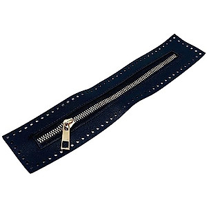 Gift_Source 10.6 inch PU Leather Zipper Handbag Zippers Metal Zippers Sewing Zipper Bag Hardware Accessories for DIY Making Crochet Bag, Knitting Handbags, Sewing, Crafts Project