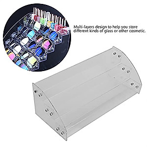 CHICIRIS Multi-Layers Clear Acrylic Display Stand Rack Organizer Cosmetic Storage Box ​Display Shelf (Three Layer)