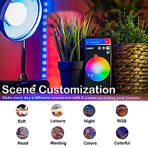 DOGAIN A15 Small Smart Light Bulbs, RGB Color Changing Light Bulb Compatible with Alexa Google Home, E12 Base Led Bulb WiFi Dimmable 500LM Christmas Lights 6W=40W Equivalent(Only 2.4Ghz 3 Pack