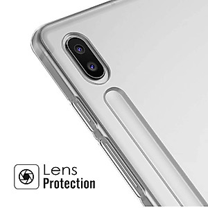 Zeking for Samsung Galaxy Tab S7 Plus/Tab S7 FE 5G/ T975/T970 Case, Anti-Scratch Ultra Slim Thin Anti-Scratch TPU Rubber Soft Skin Silicone Premium Protective Case (Transparent)