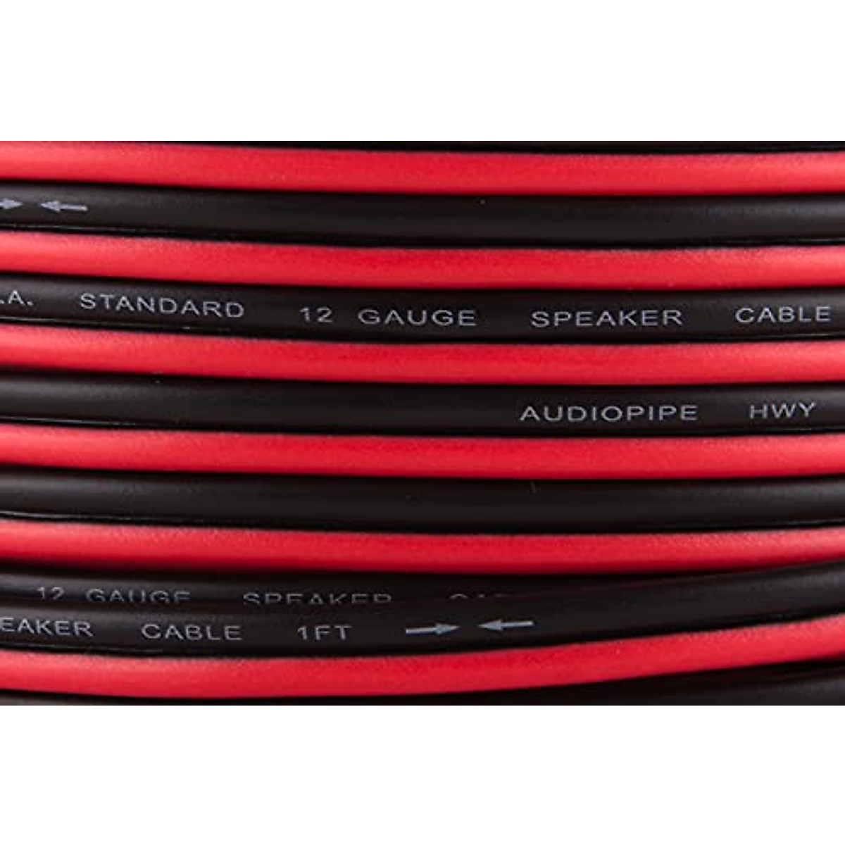 Audiopipe 12 GA Gauge Red Black Stranded 2 Conductor Speaker Wire For Car, Home Audio, 100 feet