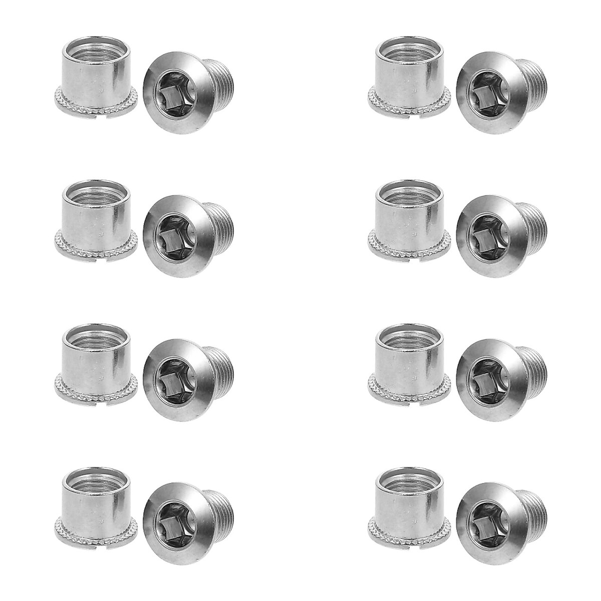 LIOOBO 12pcs Crankset Locking Screw Chainwheel Screw Mountain Bike Screw Bike Accessories Glass in a Bottle Chainwheel Fixing Tool Cycling Cankset Screw Galvanized Steel Platter Fold