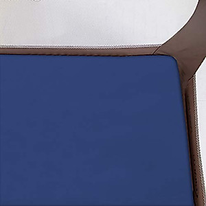 Pack n Play Sheet Fitted, 2 Pack Portable Playard | Mini Crib Sheets, Ultra Soft Microfiber Pack N Play Sheets, Navy & Light Gray, Preshrunk