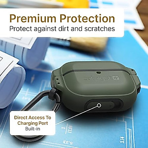Catalyst Total Protection Case for AirPods Pro 2nd Generation Case - Waterproof, and Shockproof Rugged Full Body Case for AirPods Pro 1 and AirPods Pro 2, Secure Locking System Case with Carabiner