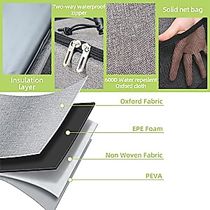 Cooler Bag 60 cans Large Size Collapsible Cooler Insulated Soft Cooler Portable Cooler Bag Large Lunch Cooler for Picnic, Beach, Work, Trip Camping Hiking BBQ Summer Beach Travel Outdoor Activities