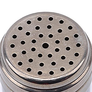 SOURBA Silver Spice Jar Seasoning Bottle Multi-Purpose Household Stainless Steel Salt Pepper Shaker for Seasonings