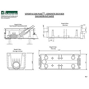Burnaby Manufacturing VGP-CD-50 Concrete Deck Box Versatile Gas Plug, 1/2"