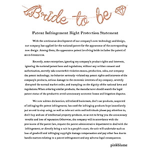 32 Rose Gold Glitter Bride To Be Cupcake Toppers with Diamond,Crown,Bride,3D Tulle Dress Cupcake Toppers for Bridal Shower Supplies, Wedding Engagement, Bachelorette Party Decorations