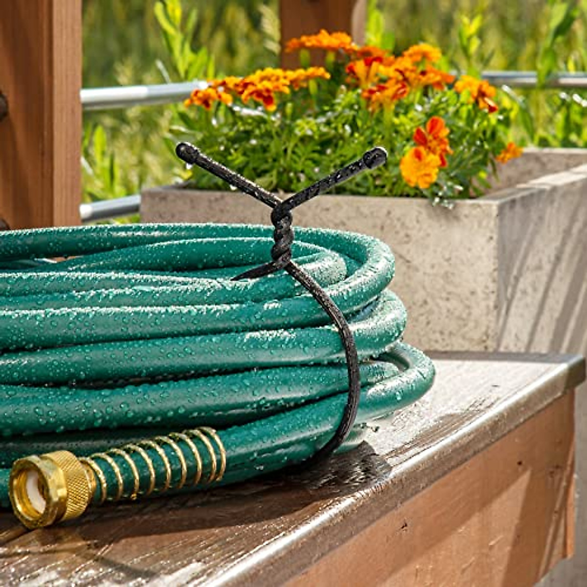 Nite Ize, Inc. GT24-01-2R3 Nite Ize Original Gear, Reusable Rubber, 24 Inch, 2-Pack, Black, Made in the USA Twist Tie, 24"-2 Pack