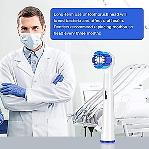 Schallcare Replacement Brush Heads Fit for Braun Oral b, Precision Heads Compatible with Oral-B Pro1000/9600/5000/3000/1500/Genius and Smart Electric Toothbrush(4pcs)
