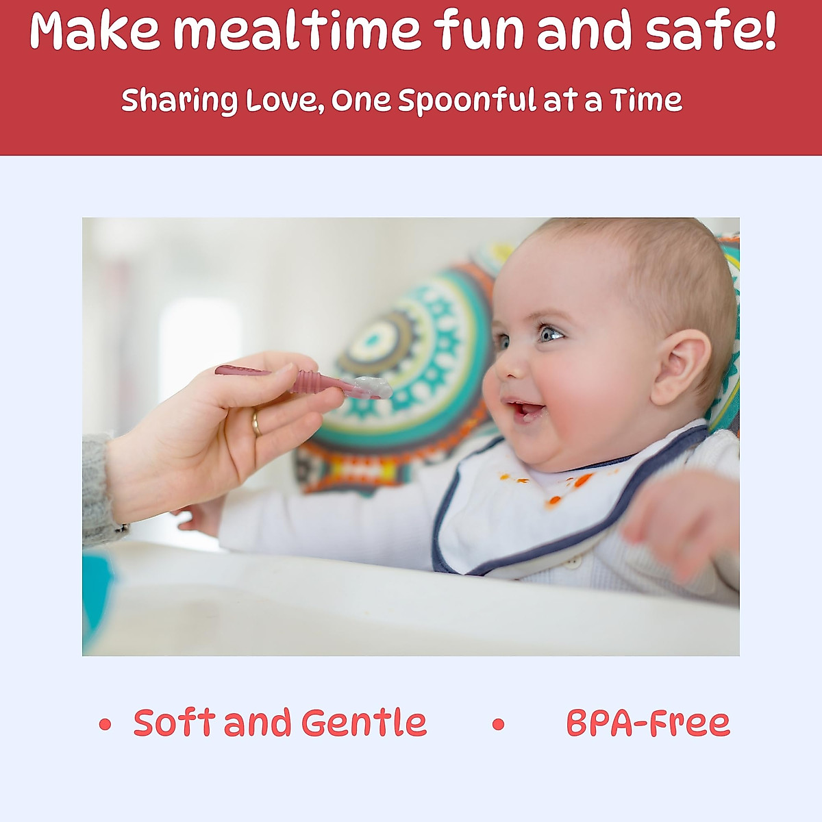 Toddling Silicone Baby Spoon Set, Infant Spoon 3-12 Months, Self-feeding Spoon, Dishwasher and Microwave Safe, First Stage Baby Led Weaning Spoon, Set of 2 (Spoon & Pre-spoon) (Sage), 2.5x11