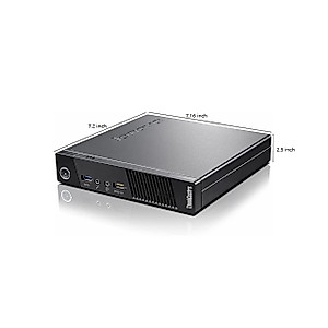 Lenovo ThinkCentre M73 Mini Desktop Computer Tiny PC Bundle, Intel Dual Core 2.60GHz, 8GB RAM, 500GB HDD, DisplayPort, USB 3.0, WiFi, 22 Inch LCD Monitor, VESA Mount, DVD, Windows 10 Pro (Renewed)