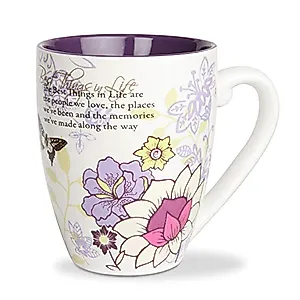 Pavilion Ceramic Mark My Words The Best Things in Life Mug, 20-Ounce, 4-3/4-Inch