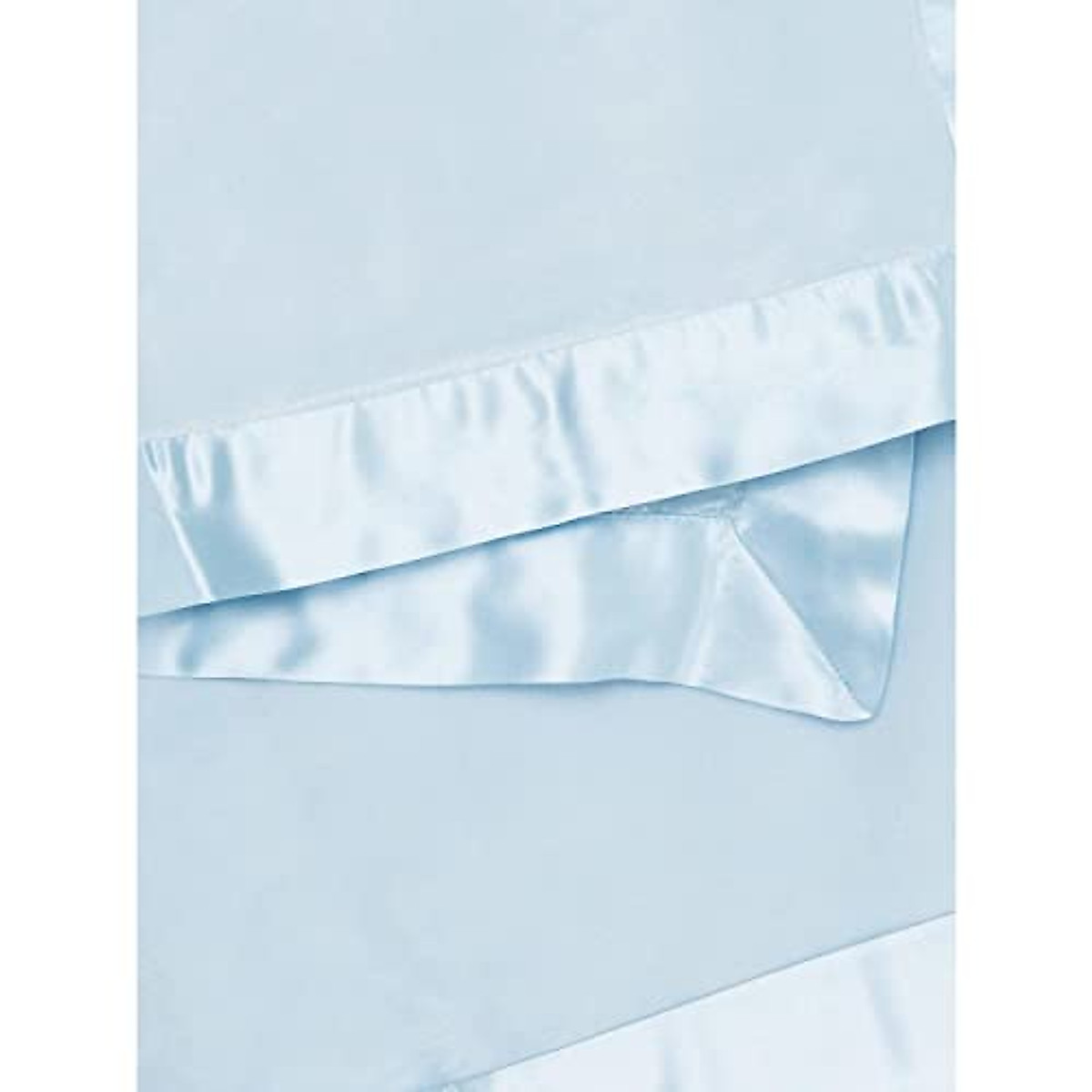 Little Giraffe Baby Blanket - Velvet Soft Blanket with Satin Trim - Baby Stroller Blanket - Newborn Baby Essentials & Baby Gifts - 29x35" - Blue