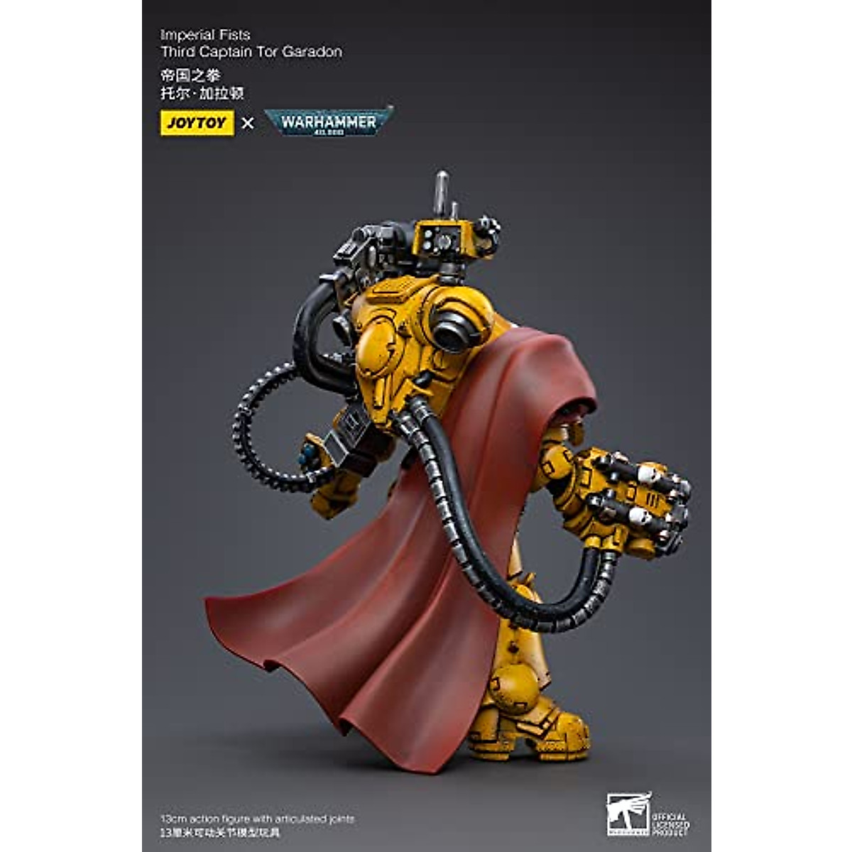 BLOOMAGE JOYTOY (BEIJING) TECH Warhammer 40k: Imperial Fists Third Captain Tor Garadon 1:18 Scale Figure