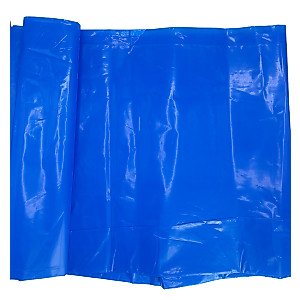 USA-Made Colorful Trash Bags in Variety of Sizes and Colors (10, BLUE 33 GALLONS)